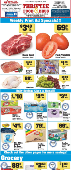 Thriftee Food & Drug Grocery Weekly Ad in Arizona