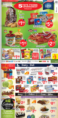 State Foods Supermarket Grocery, Department Store Weekly Ad in California