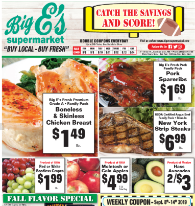 Big E's Supermarket Grocery Weekly Ad in Massachusetts