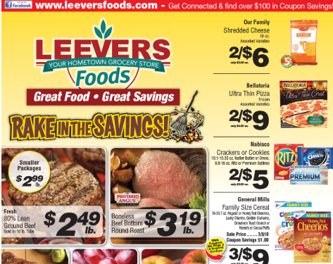 LEEVERS FOODS Grocery Weekly Ad in North Dakota - FlyerMall