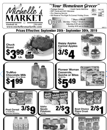 MICHELLE'S MARKET Grocery Weekly Ad in South Dakota