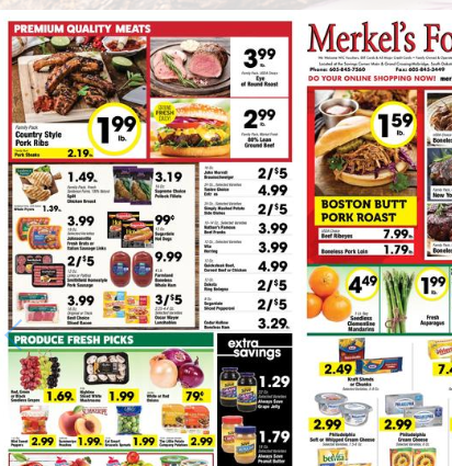 MERKEL'S FOODS Grocery Weekly Ad in South Dakota